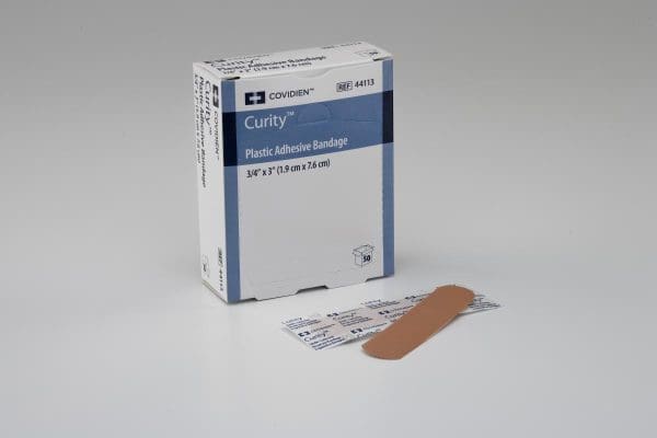 Adhesive Strip Curity™ 1 X 3 Inch Plastic Rectangle Sterile 50/box ...