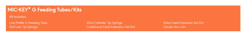 MIC-Key® Low-Profile Gastrostomy Feeding Tube Kit - ENFit® | Care Express